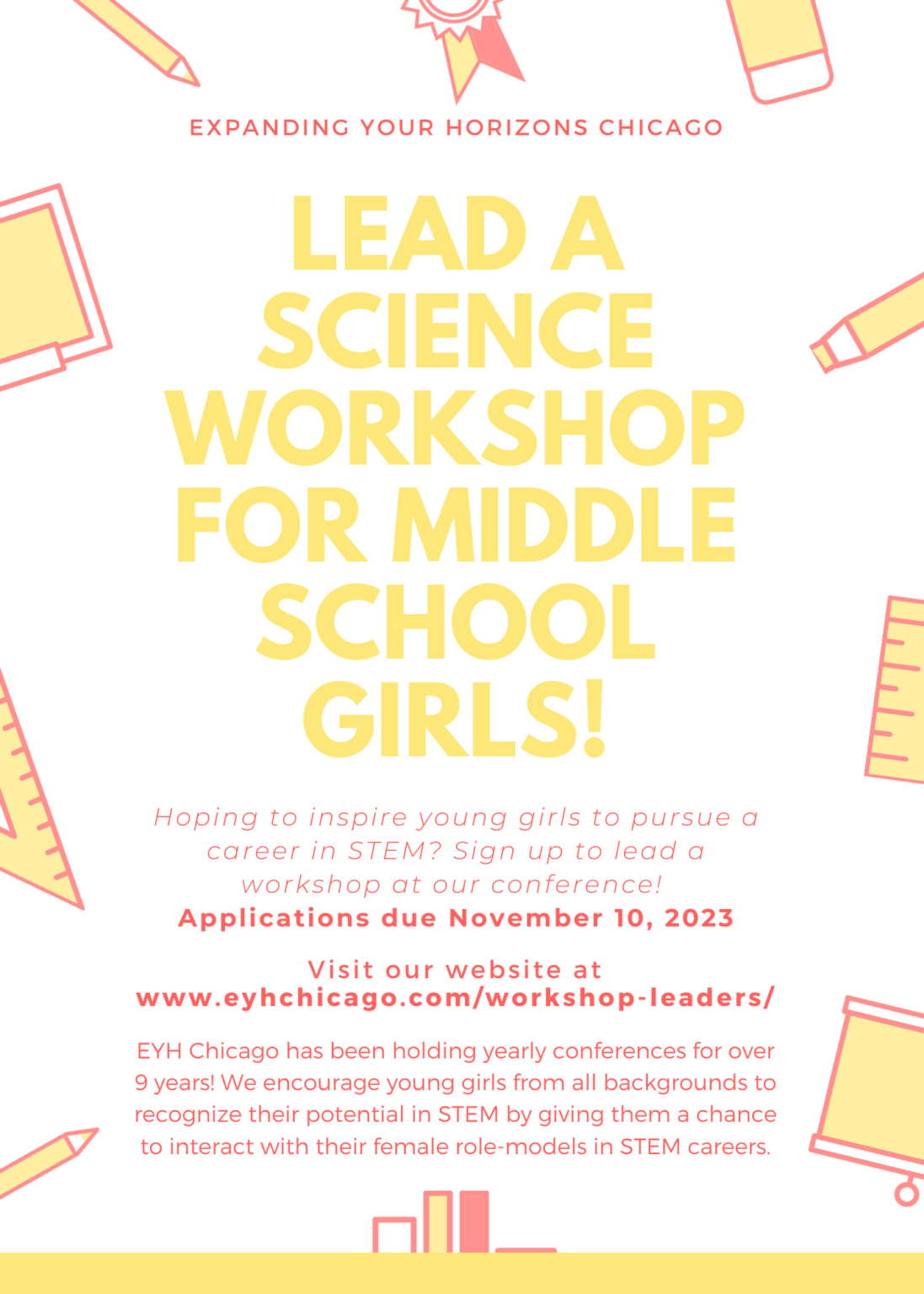 Lead a STEM Workshop at the Expanding Your Horizons 2023 Conference ...